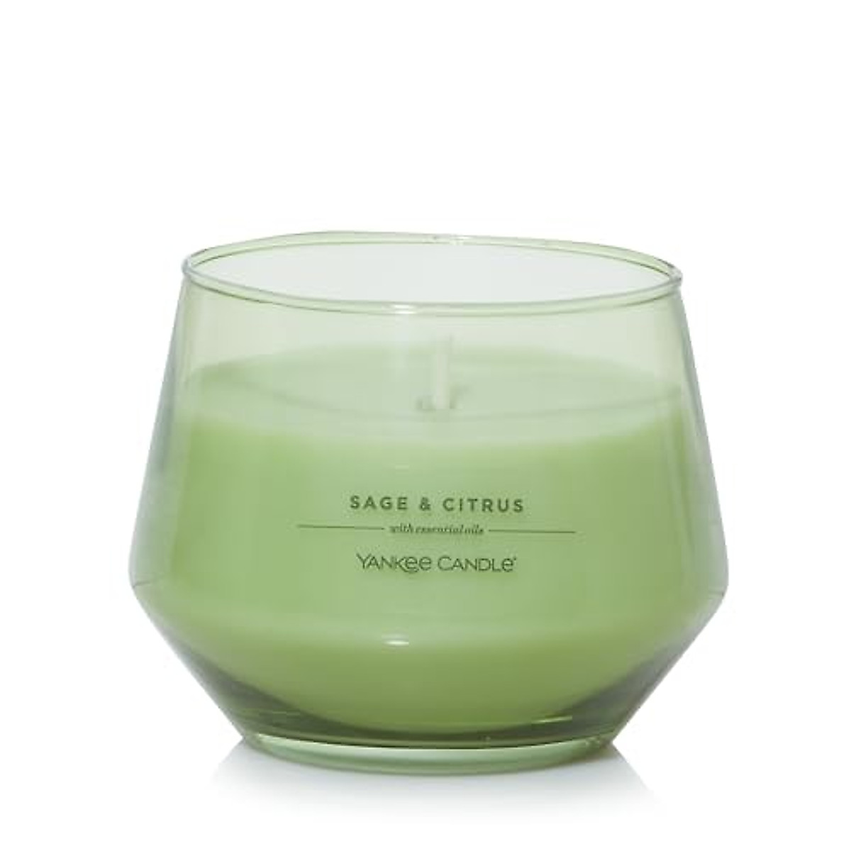 Yankee Candle Studio Medium Candle, Sage & Citrus, 10 oz: Long-Lasting, Essential-Oil Scented Soy Wax Blend Candle | 40-65 Hours of Burning Time