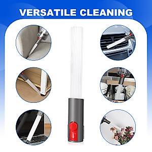 LANMU Attachments Tube Dust Brush Cleaning Compatible with Dyson V7 V8 V10 V11 V12 V15 Outsize Cordless Vacuum Cleaner