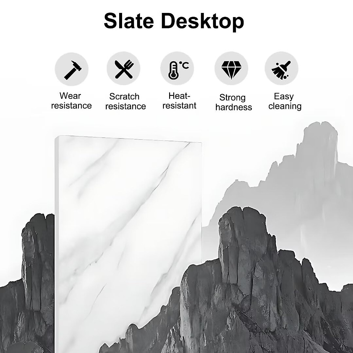 VELLE Vanity, Makeup Vanity with Cabinets and Ambient Light, Vanity Desk Set includes Smart HD Lighted Mirror and Vanity Chairs, Solid Wood Frame Vanity for Bedroom (31.5", 6 Drawers)