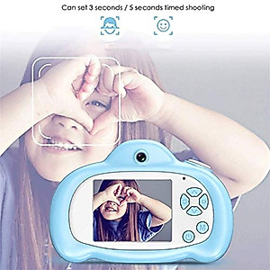 LKYBOA Digital Camera for Kids Gifts, Camera for Kids 3-10 Year Old 2.4 Inch Displaywith 2019 Upgraded (Color : A)