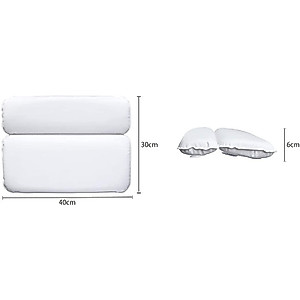 Bathtub Pillow Bath Pillow Ergonomic PU Foam Sponge Bathtub Pillow Bathroom Shower Head Pillow with Suction Cup Bath Accessories