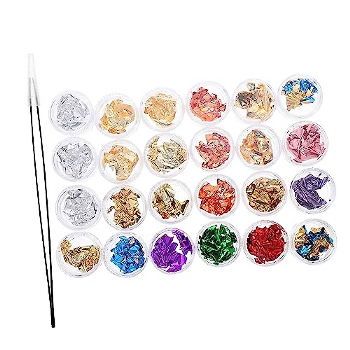 FOMIYES 3pcs Nail Foil Crafts Foil Flakes Makeup Glitters Nails Stud Foil Resin Pigment Flash Suit Kit De Manicura Nail Art Supplies Nail Art Tinfoil Manicure Ornament Gold Leaf Tin Foil