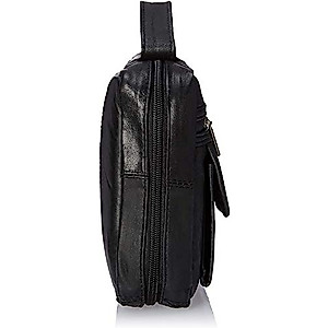 Genuine Leather Large Book Covers Bible Covers with Handle (Black)