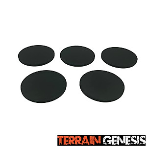 2 Inch Circular RPG Bases | Large Figure Size | 5 Pack | Terrain Genesis
