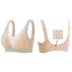 CYTMTZGA Seamless Post-Surgery Bra Mastectomy Bra Bralette Daily Bra for Breast Prosthesis Breast Forms Artificial Fake Boobs SK36/L Skin