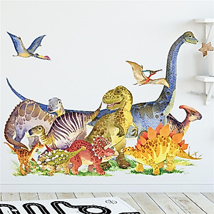 SuperDuo Animal Wall Sticker Cartoon DIY Art Decal Self-Adhesive Wallpaper Mural Decorate for Living Room TV Sofa Background Bedroom Kids Room Nursery (Style 12)