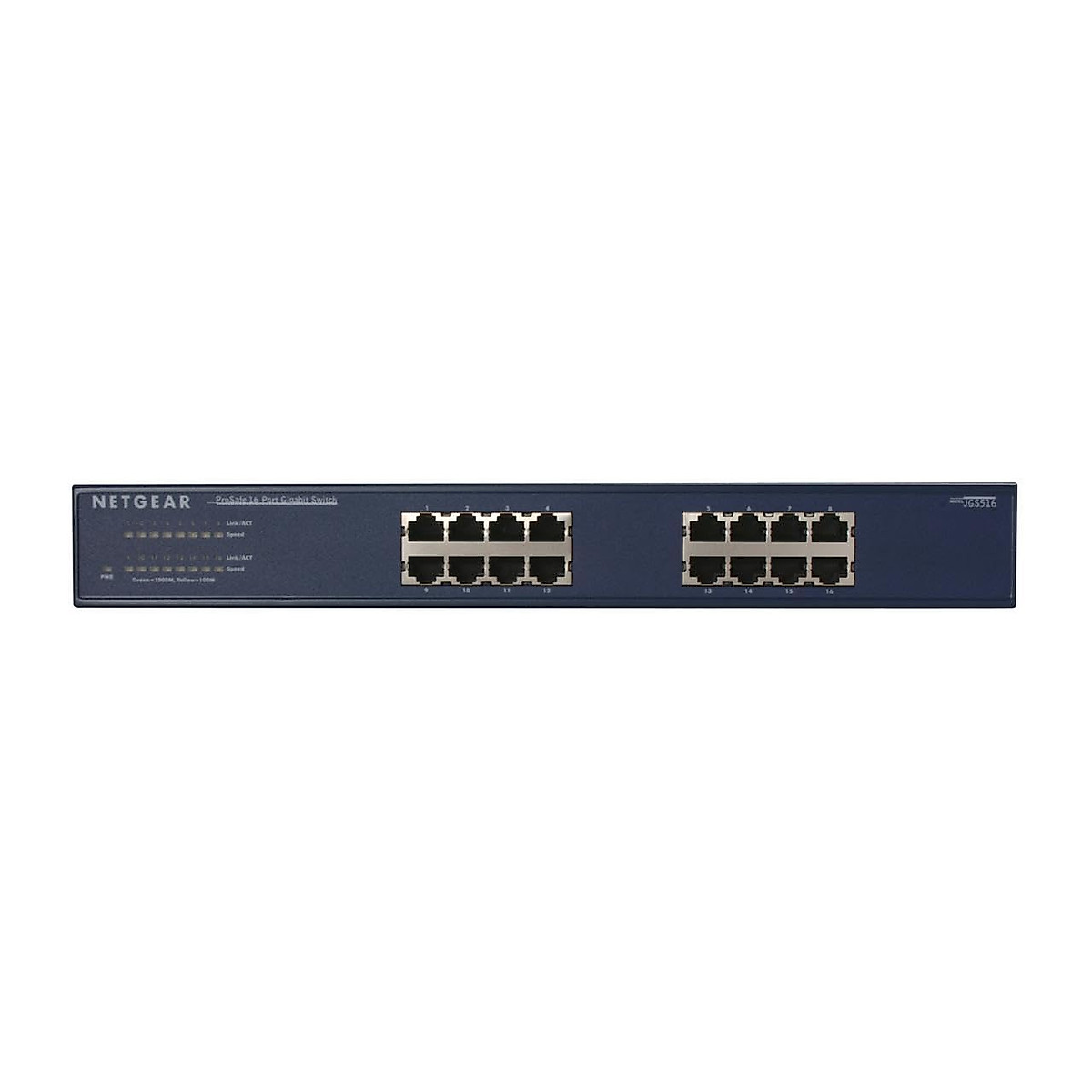 NETGEAR 16-Port Gigabit Ethernet Unmanaged Switch (JGS516) - Desktop or Rackmount, and Limited Lifetime Protection