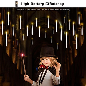 Floating Candles with Wand Remote, 20 Pcs Upgraded 3-Mode Magic Hanging Candles with String, Flickering Warm Light, Battery Operated, Decor for Christmas, Wedding, Party, Gifts for Kids Boys Girls