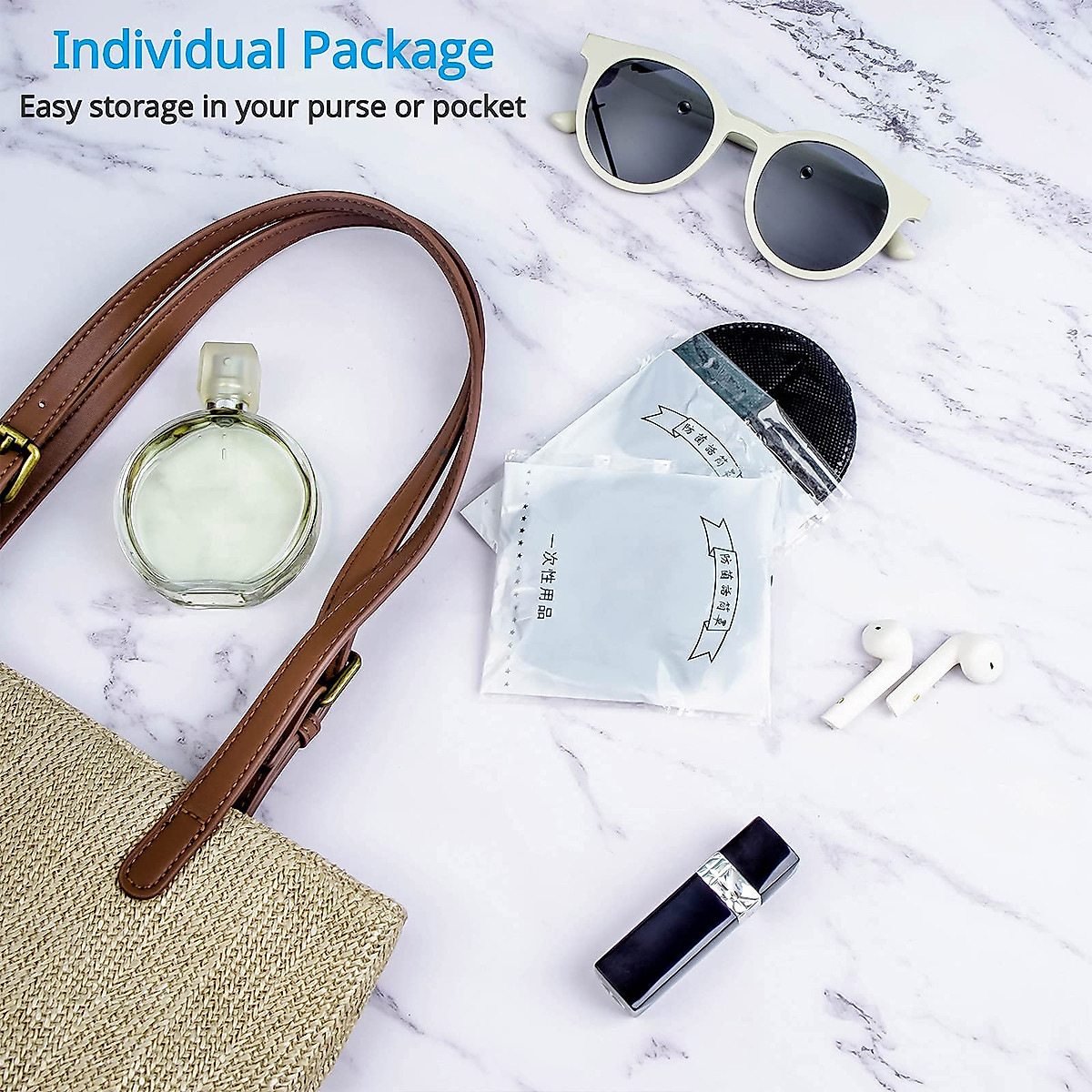 WHXGQ Microphone Covers Disposable, Mic Individually Wrapped, Non-Woven, Elastic Band, No-Odor Sanitary for Recording Room, KTV and Any Shared Environment 40Pcs (Black) V, medium