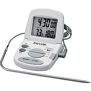 Taylor Classic Digital Oven Thermometer Meat 32 Deg F To 392 Deg F 4ft.