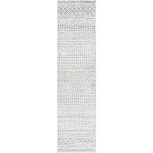 Artistic Weavers Chester Boho Moroccan Runner Area Rug,2'7" x 10',Grey