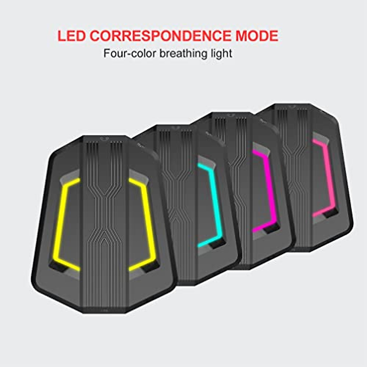 SOLUSTRE Game Controller Adapter Colorful Lighting USB Gaming Mouse Keyboard Adapter