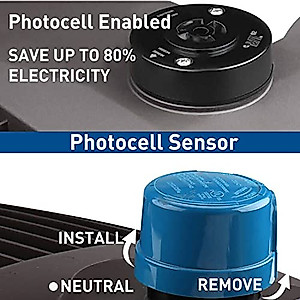 OSTEK 300W LED Parking Lot Lights with Dusk-to-Dawn Photocell Commercial Area Lighting Fixture 42000LM - Waterproof IP65 5000K LED Shoebox Light with Slip Fitter Mount 100-277V (300)