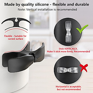 TANAAB Cord Organizer for Kitchen Appliances, 4pack Adhesive Upgraded Cord Wrap Holder Wrapper Winder Keeper for Mixer, Blender, Coffee Maker, Pressure Cooker (Black & Transparent Set)