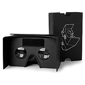 Google Cardboard,VR Headset 3D Box Virtual Reality Glasses with Big Clear 3D Optical Lens and Comfortable Head Strap for All 3-6 Inch Smartphones