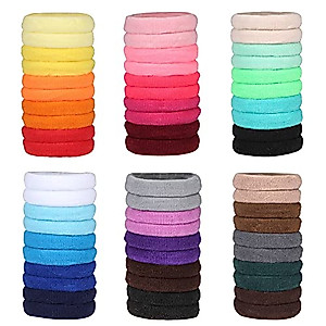 Isbasa 300pcs Baby Hair Ties, Toddler Hair Accessories Elastic Hair, Bands Soft Scrunchies for Toddlers Infants, Small Rubber Bands for Kids Baby Girls (30 Colors)
