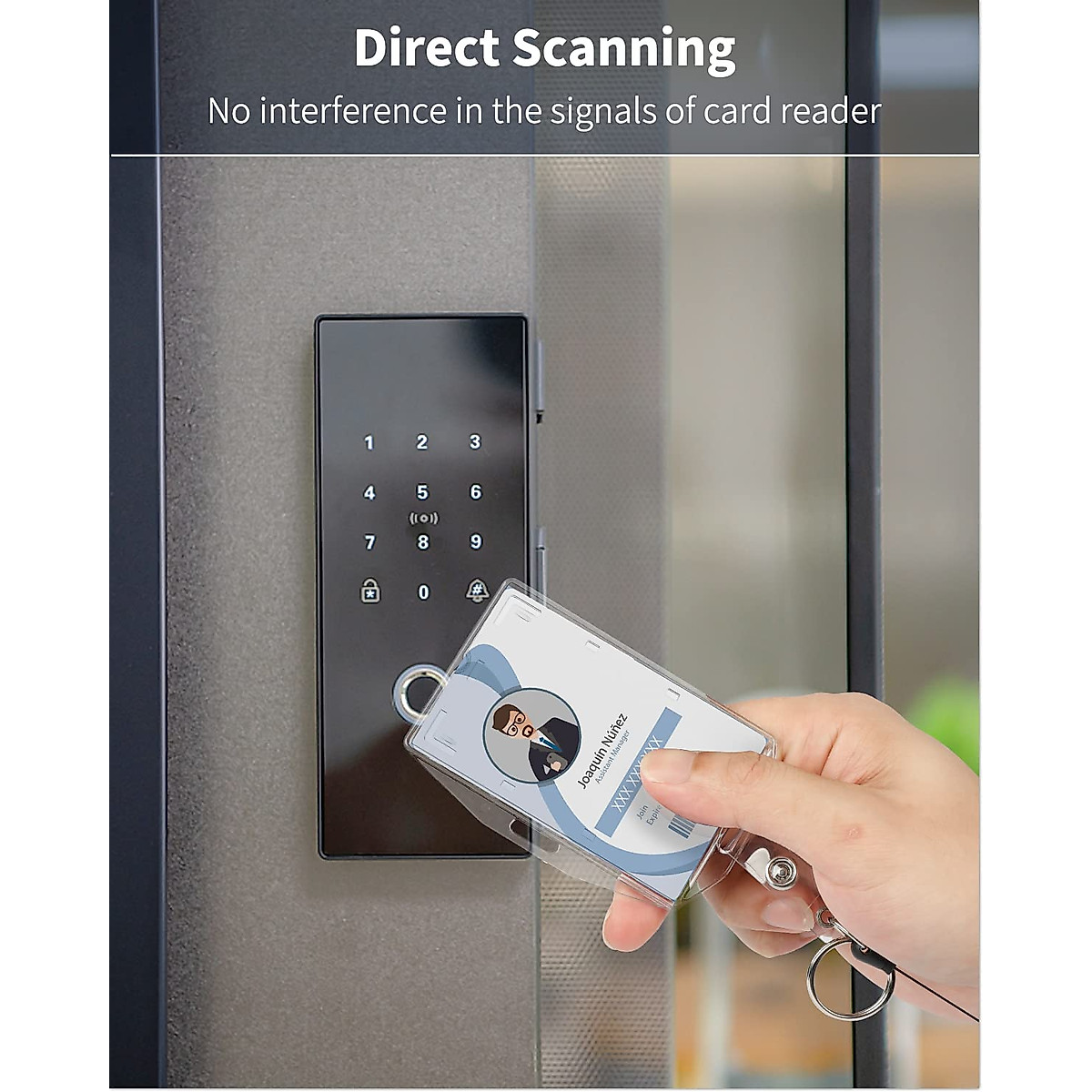 Pawfly 5 Pack Vertical and Horizontal 1-Card Badge Holder with Thumb Slot Single Card Hard Transparent PC Case Protector for Office School ID Credit Card Driver’s License and Pass