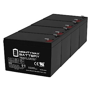 Mighty Max Battery 12V 9Ah Compatible for APC Back-UPS XS1500 RBC109 PS-1290-4 Pack