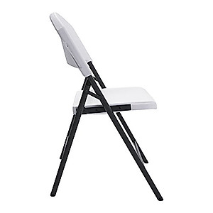 Lifetime 42810 Light Commercial Folding Chair, White Granite, Pack of 4
