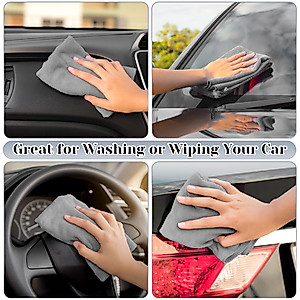 LifeisLuck 45 Pack Microfiber Cleaning Cloth Roll, 10" x 10" Tear Away Reusable Towels Washable Rags Super Absorbent Microfiber Towels for Car Drying Dishes Kitchen Cleaning