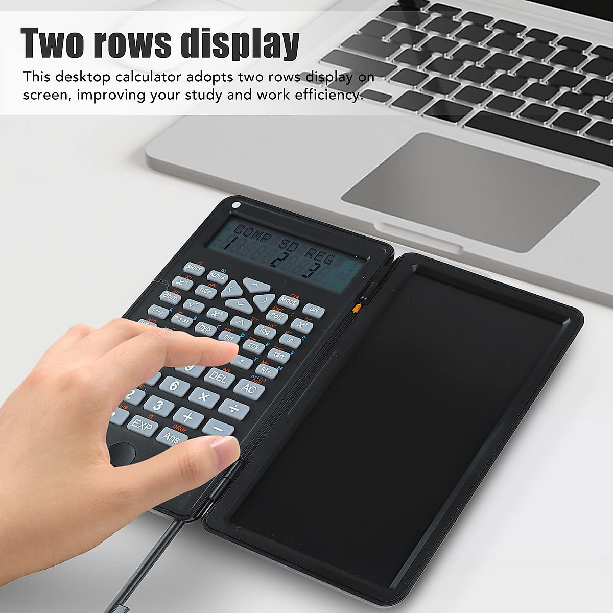 Scientific Calculator for Mini Office Display Examination Accounting Black 6 Inch Handwriting Tablet LCD Handwriting Petite Calligraphy Writing Scientific