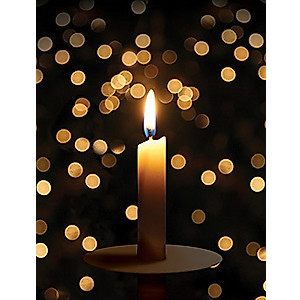 Church Vigil Devotional Unscented 1/2 x 4 1/4 Inch White Candle with Drip Protector - 50 per Box