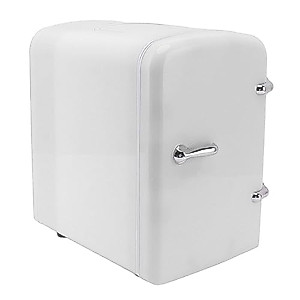 Mini Beauty Fridge, Portable Cooler Warmer Refrigerator ABS Plastic 36W AC100-240V DC12V Noiseless for Office (US Plug)