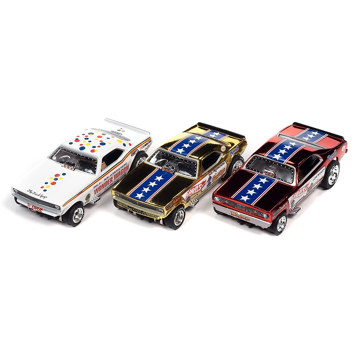 Auto World 4Gear R26 Don Schumacher - 1970s Plymouth Barracuda Wonder Wagon HO Scale Slot Car