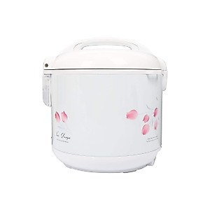 TRC-04 Cool Touch 5-Cup Rice Cooker and Warmer with Steam Basket, White