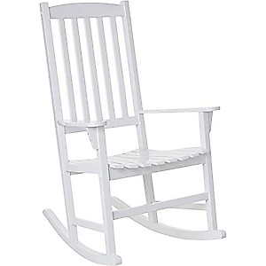 Cambridge Casual Bentley Porch Rocking Chair, Cream White