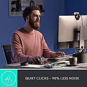 Logitech MX Master 3S - Wireless Performance Mouse with Ultra-fast Scrolling, Ergo, 8K DPI, Track on Glass, Quiet Clicks, USB-C, Bluetooth, Windows, Linux, Chrome - Graphite