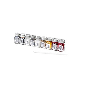 Testors 9120 Auto Detail Enamel Paint Set.25 oz bottles