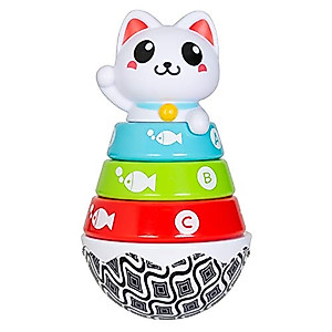 Smart Steps Stack-a-Cat 9 - 12 months STEM Baby Toy