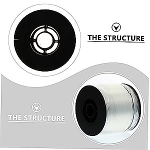 INOOMP Fishing Wire 3 Sets Nylon line Aluminum Parts Nylon Beading Thread Clear monofilament Thread Nylon net Strap Nylon Wire Wear-Resistant Rope Invisible Flying Clear Fishing Line