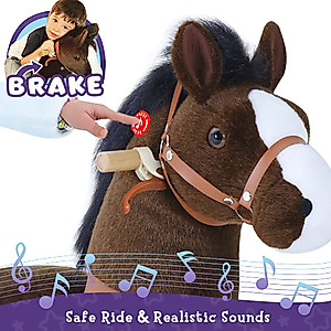 Ponycycle Pony Cycle Ride On Horse Size Medium Brown