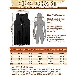 Hercicy Western Outfits for Women Cowgirl Tassel Sleeveless Vest Cowboy Hat Belt and Paisley Bandana for Halloween Dress Up (Black, Medium)