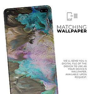 DesignSkinz Liquid Abstract Paint V36 Protective Vinyl Decal Wrap Skin Cover Compatible with The Samsung Galaxy S20 (Screen Trim & Back Glass Skin)