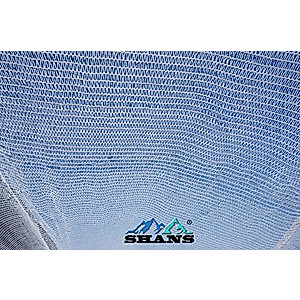 SHANS 30% UV Resistant Fabric Shade Cloth Pure White with Plastic Grommets Clips Free (20 ft x 110 ft)