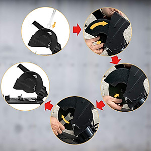 APLMAN 6 Inch Cut off Saw Metal Cutting Chop Saw Miter Saw 45° Angle iron/Rebar/Iron/Plastic Cutting