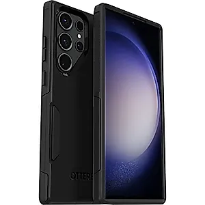 OtterBox Galaxy S23 Ultra Commuter Series Case - Single Unit Ships in Polybag, Ideal for Business Customers - BLACK, slim & tough, pocket-friendly, with port protection