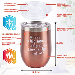 Teacher Appreciation Gifts Set Teacher Gifts for Women Back to School Gifts for Teachers Teacher Wine Tumbler, Makeup Pouch Cosmetic Bag,Bookmarks, Ceramic Pen Holder,Teach Blessing Card Bracelets