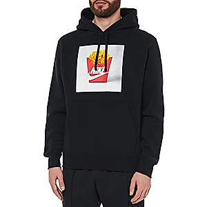 Nike Sportswear Brushed-back Pullover Hoodie Mens Size - XL Black