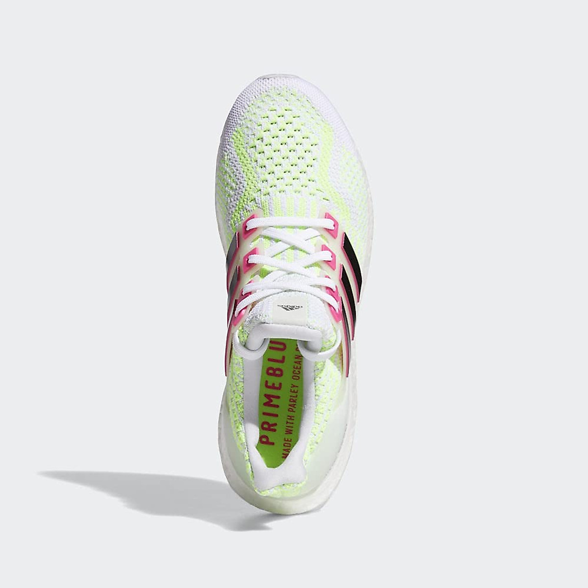 adidas Women's Ultraboost DNA, White, Black, Signal Green, 9