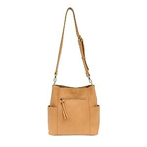 joy susan Kayleigh Side Pocket Bucket Bag - Warm Tan