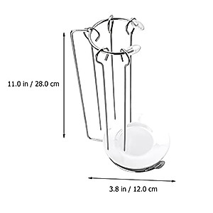 YARDWE Kebab Skewers Metal Skewers 2 Sets Vertical Skewer Stainless Steel Stainless Steel BBQ Kabob Skewers Rack Holder Vertical Barbeque Grilling Rack Meat Spit Kebab Skewers Metal Skewers