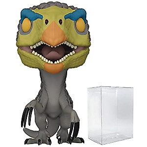 POP Jurassic World Dominion - Therizinosaurus Funko Vinyl Figure (Bundled with Compatible Box Protector Case), Multicolor, 3.75 inches