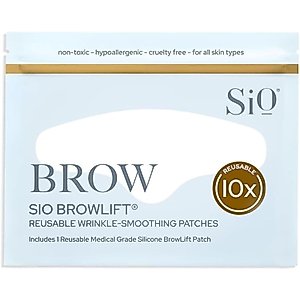 SiO Beauty BrowLift Forehead Anti-Wrinkle Patch - Rapid Overnight Reusable Silicone Patch to Reduce Furrows, Expression Lines, and Creases