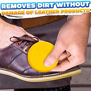 Pottery Sponges for Clay - 12 Pcs Tack Sponges for Cleaning Leather Art Sponges for Acrylic Painting Small Sponges Round Sponge Craft Sponges for Painting - Paint Sponges Pottery Sponge for Painting