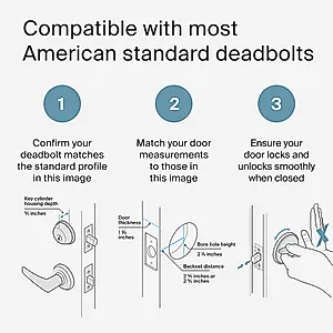 Level Bolt Smart Lock - Smart Deadbolt that Works with Your Existing Lock for Keyless Lock Entry, App-Enabled Bluetooth Lock with Smartphone Access, Compatible with Apple HomeKit