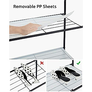 YOUDENOVA Small Clothes Rack, Freestanding Clothing Garment Rack with Shelves for Living Room, Black Coat Rack